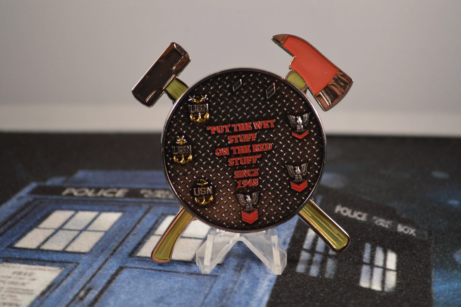 Damage Control Challenge Coin Dc Glow in the Dark Spinner - Etsy