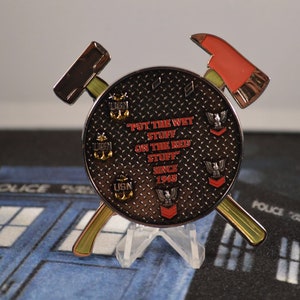 Damage Control Challenge Coin Dc Glow in the Dark Spinner - Etsy