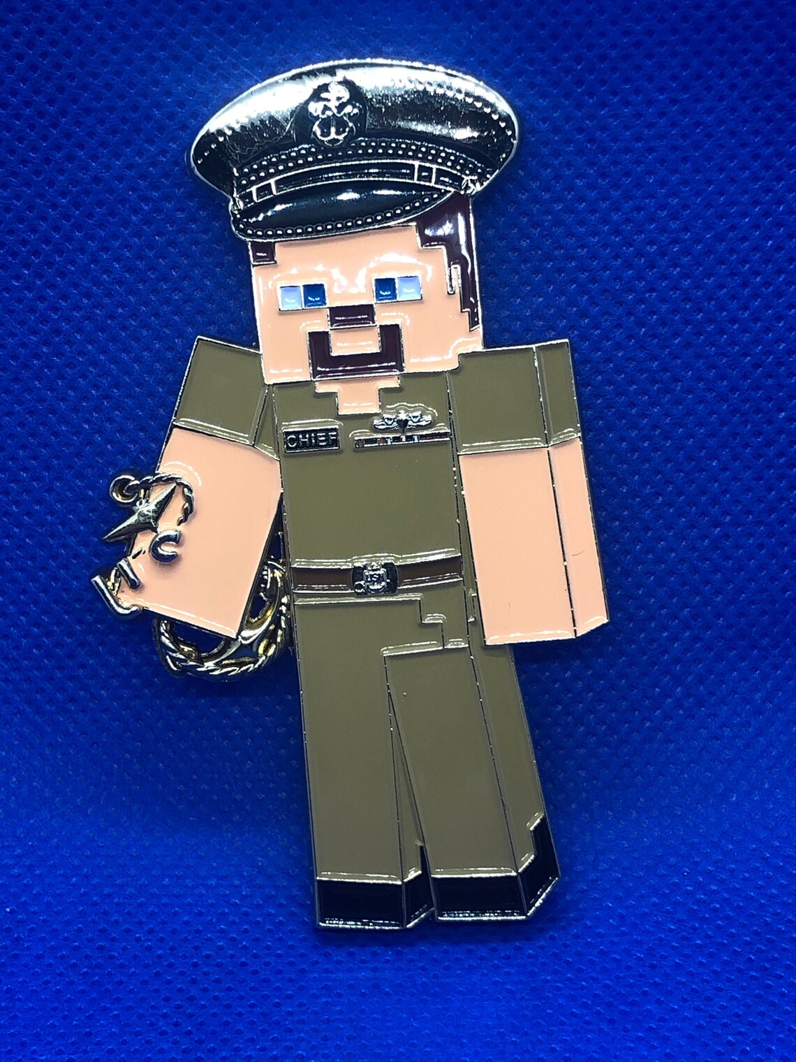 United States Navy USN Minecraft Steve Style Navy Chief Navy - Etsy