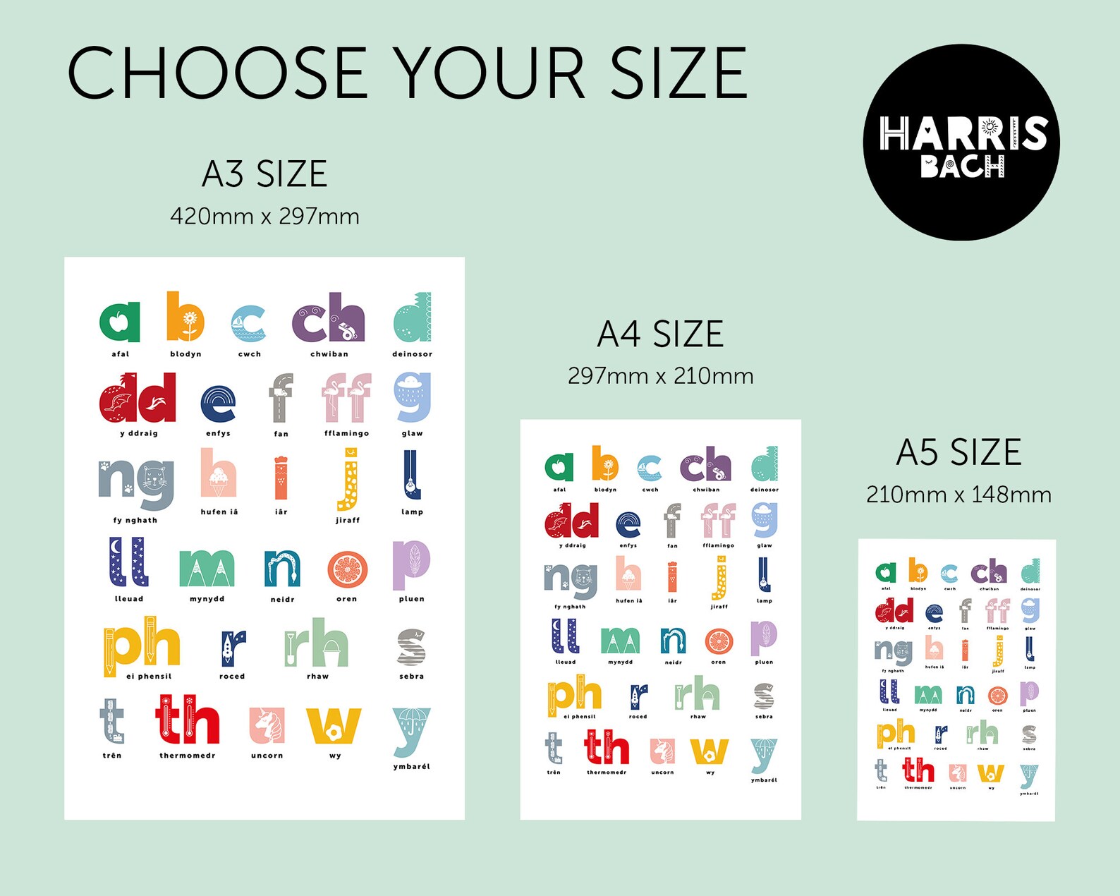 Welsh Alphabet Print Wyddor Welsh Playroom Art Welsh - Etsy UK