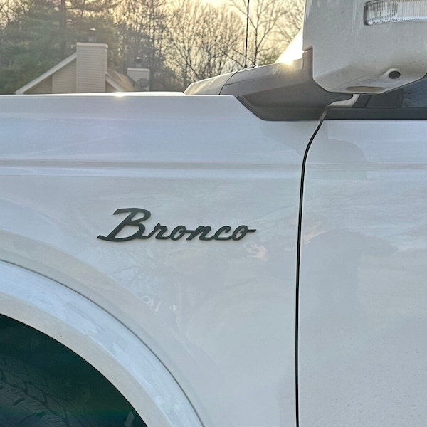 Black Bronco Fender Emblems - Etsy