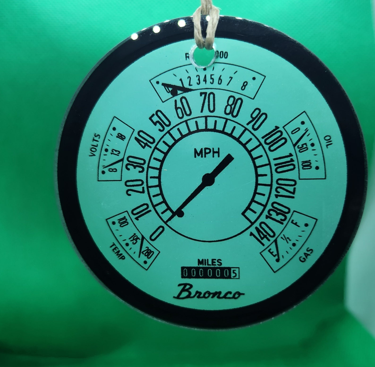 Classic Ford Bronco Speedo 3 Inch Glass Christmas Ornament - Etsy