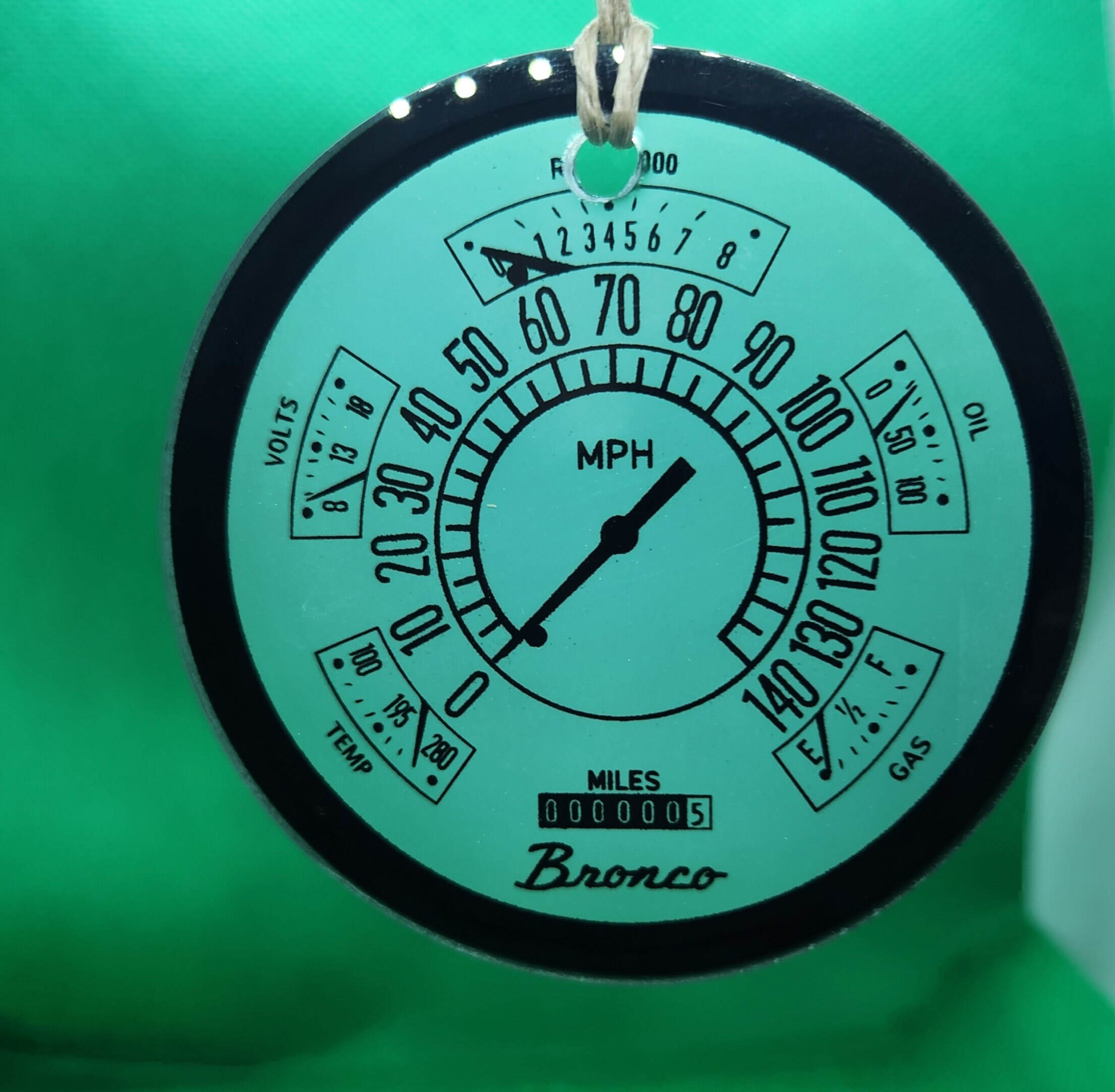 Classic Ford Bronco Speedo 3 Inch Glass Christmas Ornament - Etsy