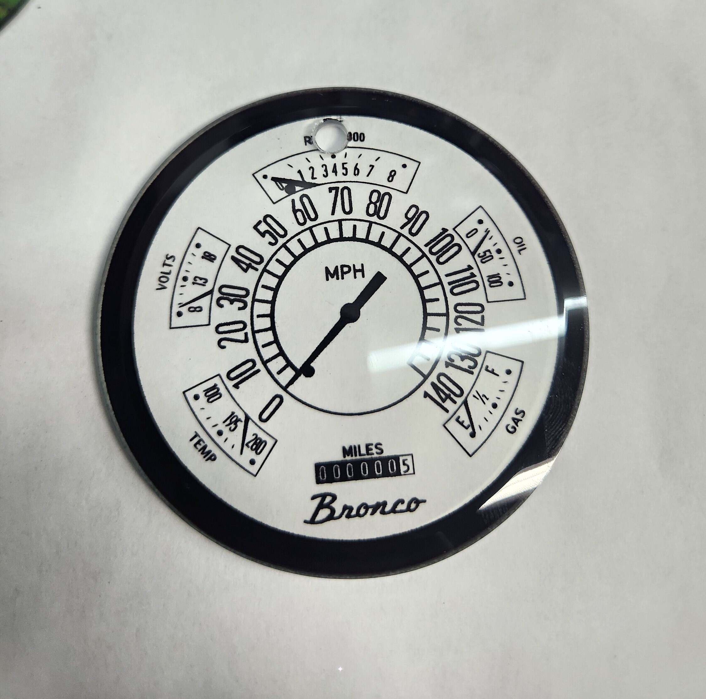 Classic Ford Bronco Speedo 3 Inch Glass Christmas Ornament - Etsy