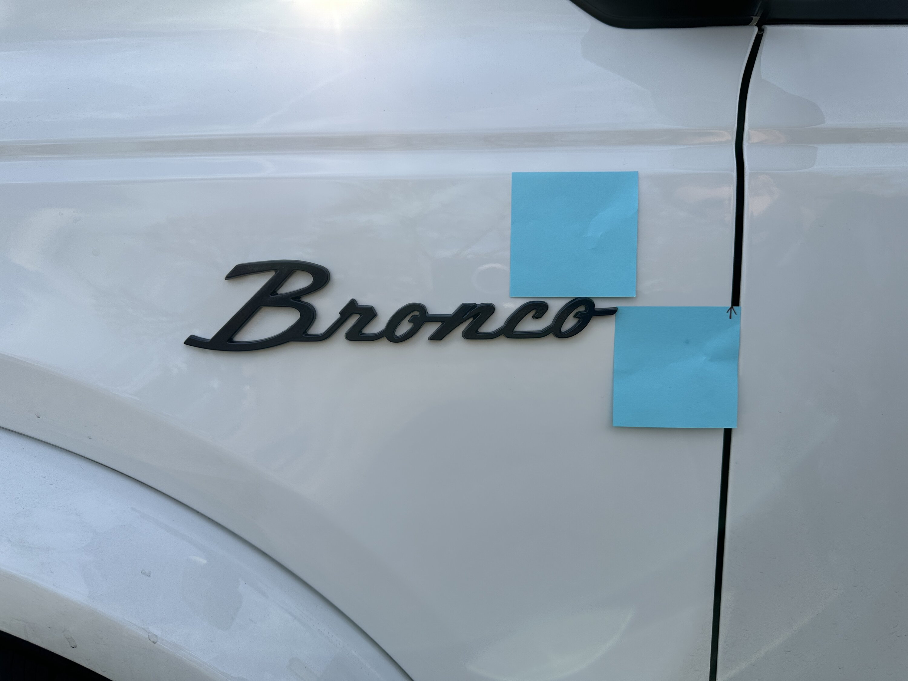 Custom Powder Coated Ford Bronco Script Fender Emblems - Etsy