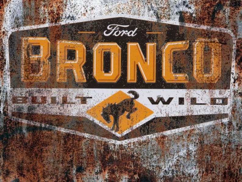 Rustic Ford Bronco Signs. - Etsy