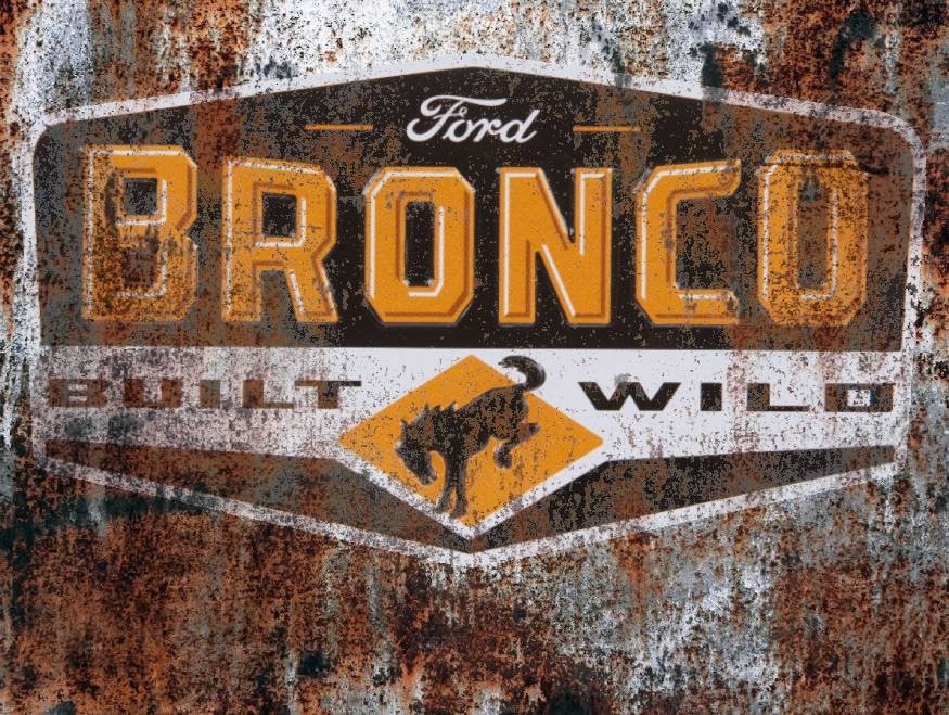Rustic Ford Bronco Signs. - Etsy