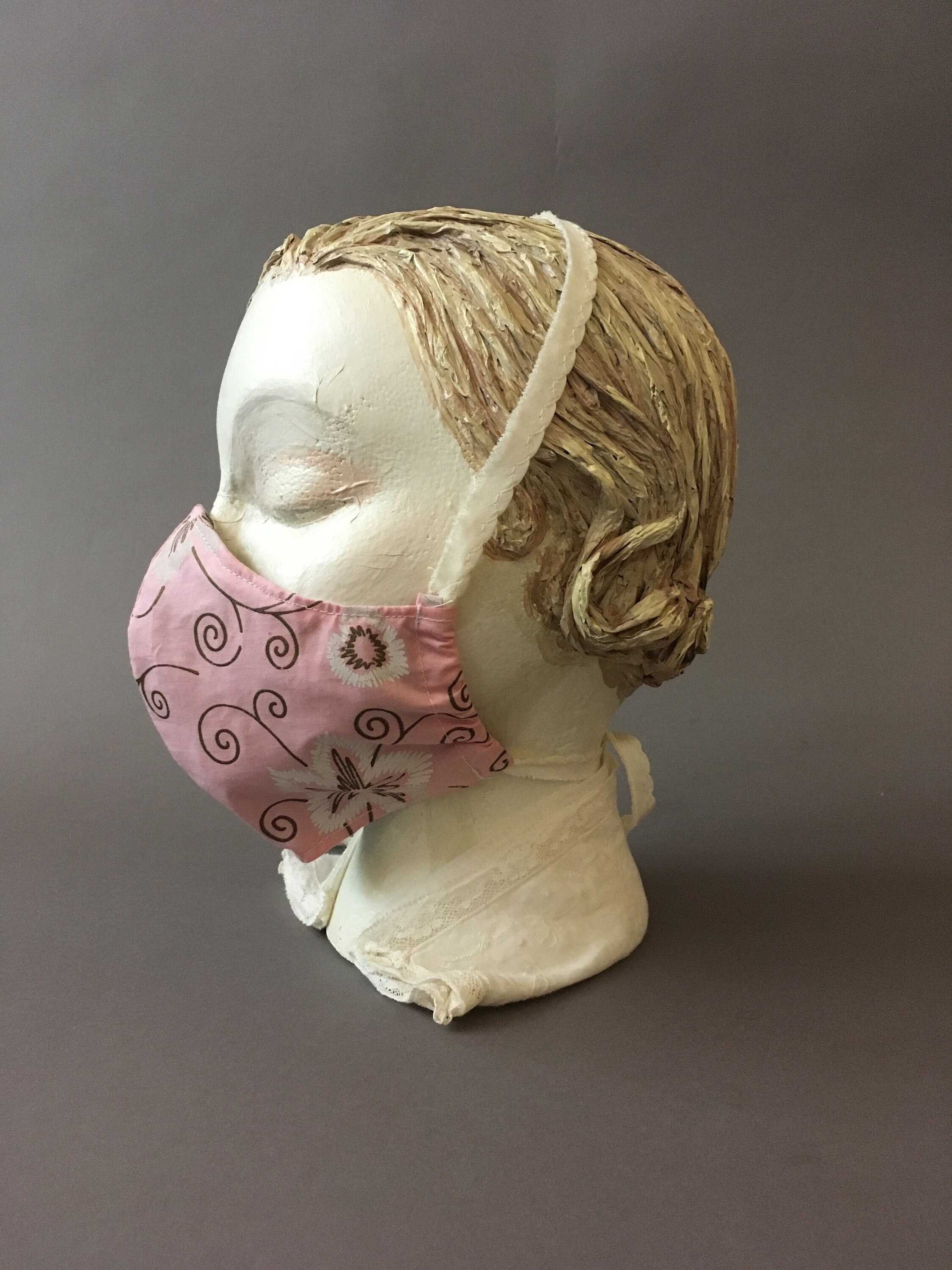 Vintage Fabric Face Mask 1950s Vintage Fabric Face Mask - Etsy