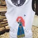 Disney Princess Merida. Fabric Painted & Glitterd T-shirt or - Etsy