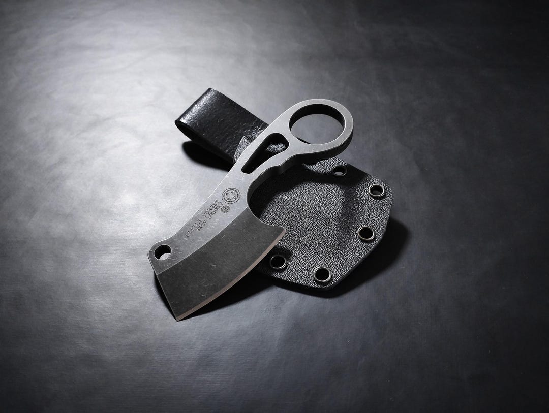 Skeleton Mini Cleaver "little FOREST I/mmxxv" Fixed Blade Knife ...