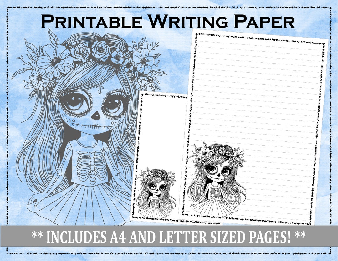 Pretty Printable Writing Paper Letter Writing Journal Paper Unlined and ...