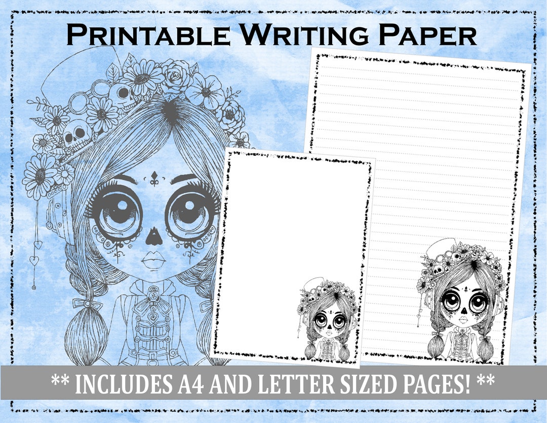 Printable Writing Paper Letter Writing Paper Journal Paper Unlined and ...