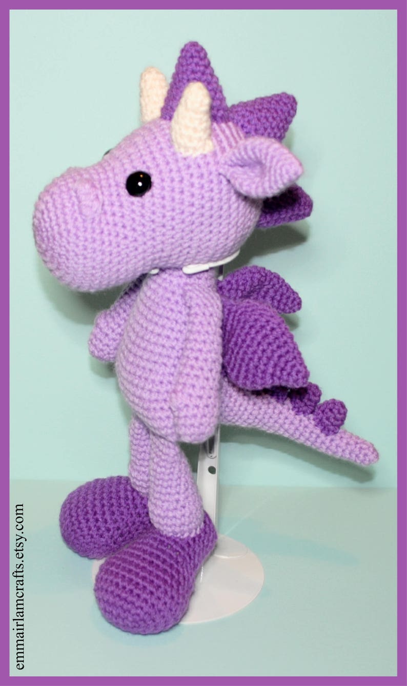 PDF - Dragon Crochet Pattern, Dragon Amigurumi, Amigurumi Pattern ...