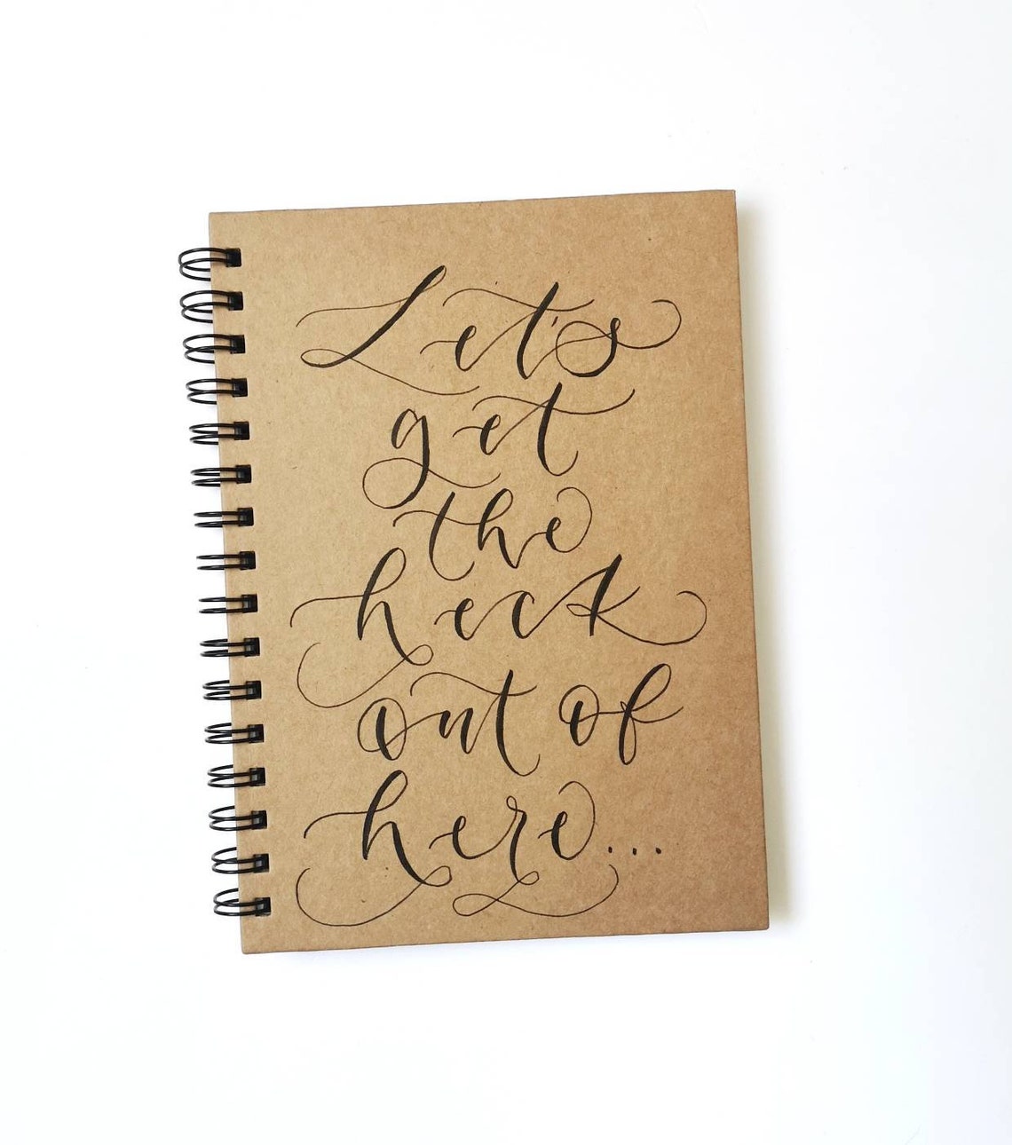 Personalised Notebook With Hand-lettered Calligraphy A5 | Etsy