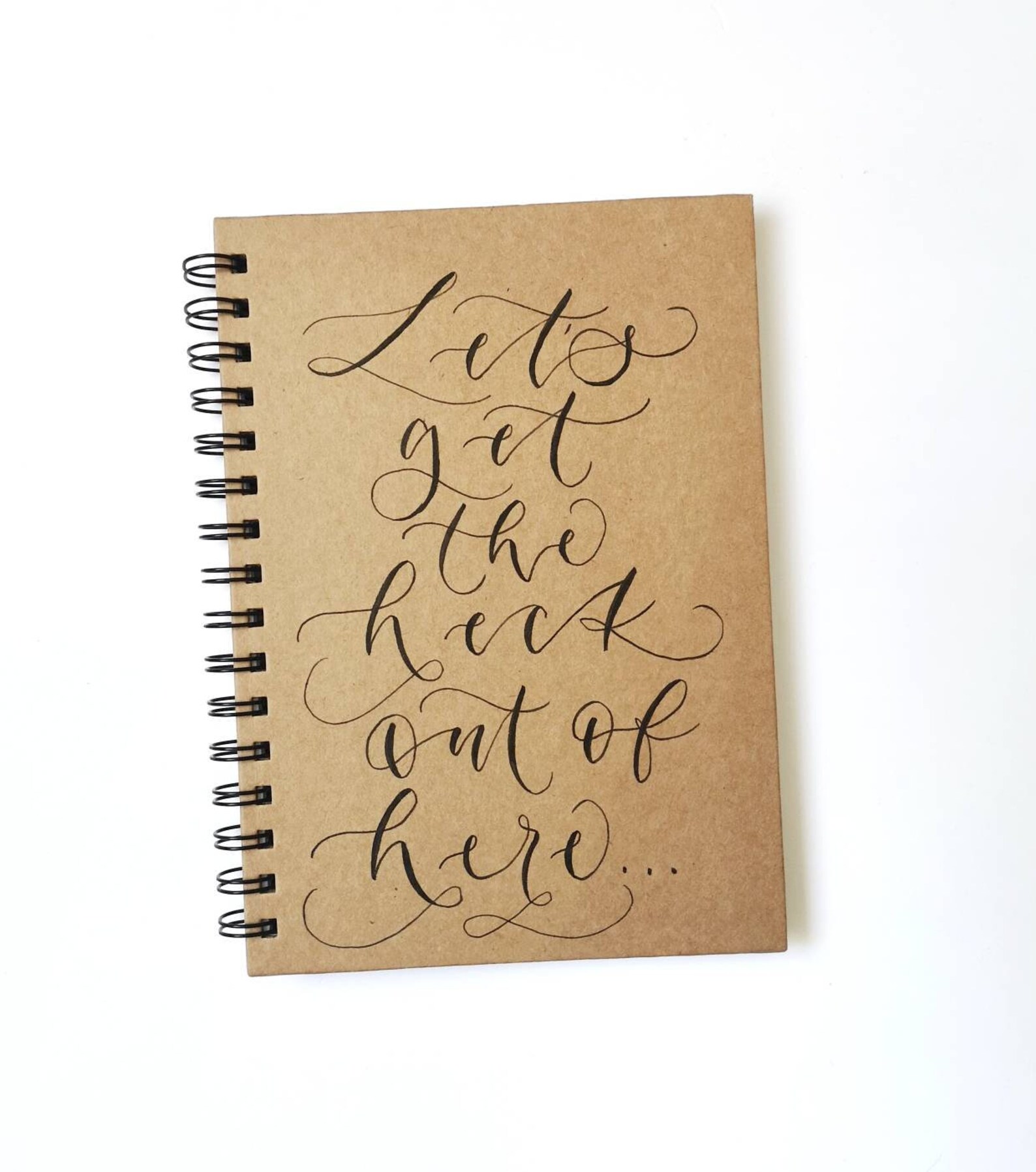 Personalised Notebook With Hand-lettered Calligraphy A5 | Etsy