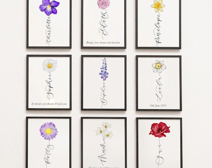 Customize Pressed Flower Names - Etsy