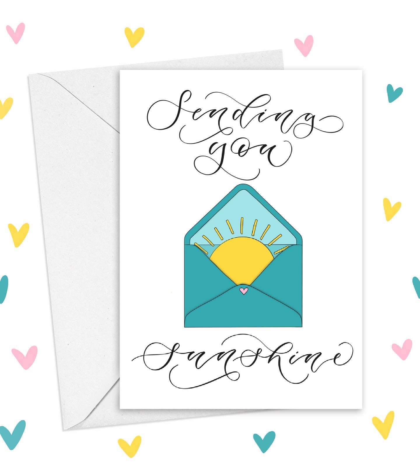 Sending You Sunshine Card | Etsy UK