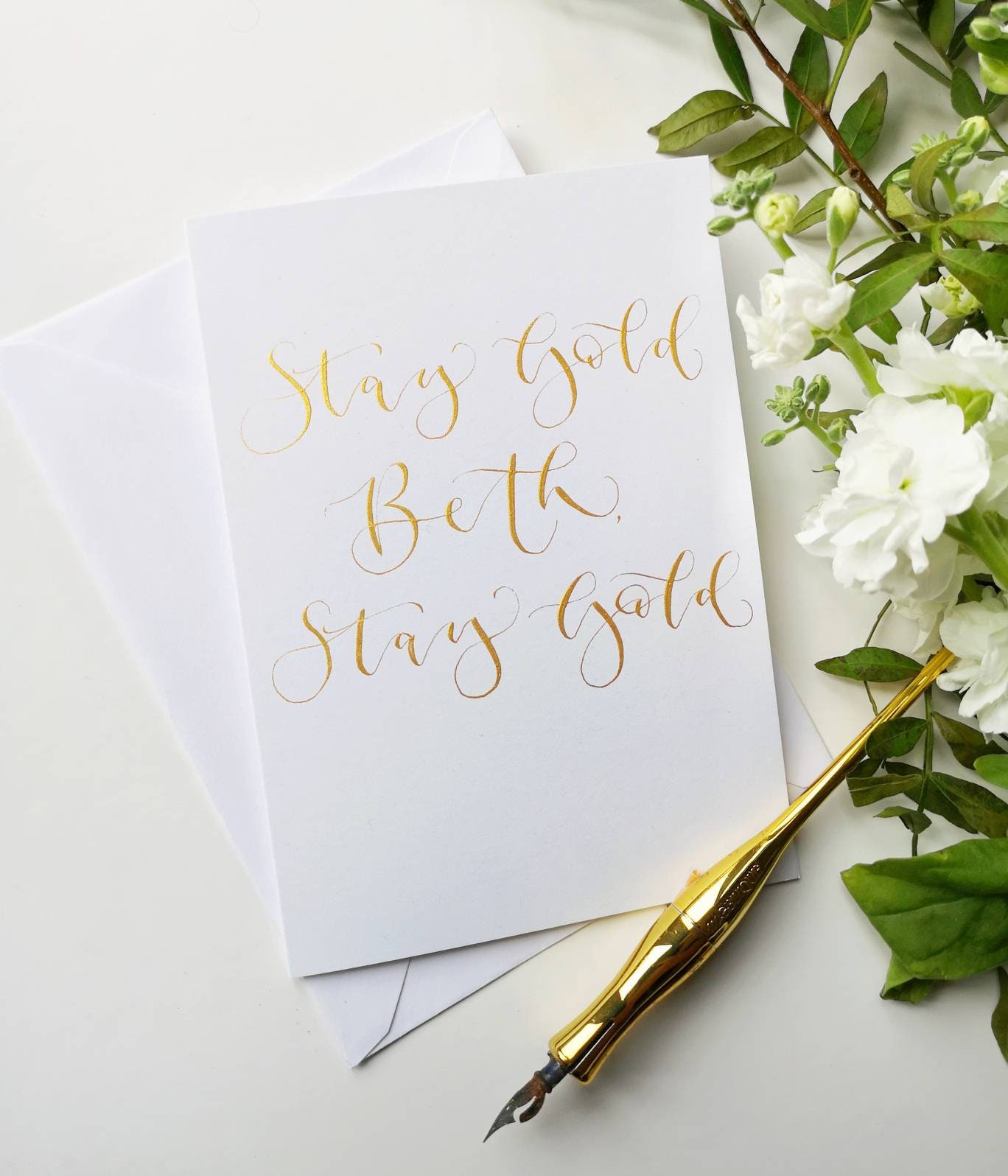 Create Your Own Card - Your Words in Hand-lettered Calligraphy - Eco ...