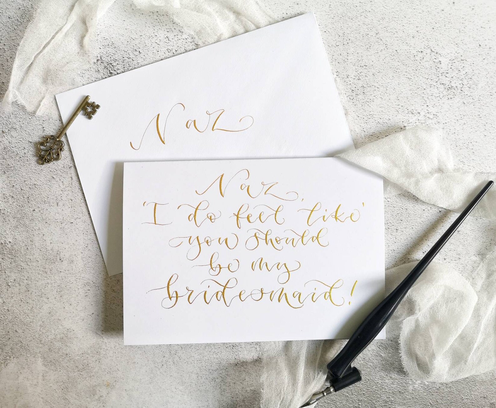 Create Your Own Card Your Words in Hand-lettered Calligraphy - Etsy UK