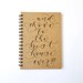 Personalised Notebook With Hand-lettered Calligraphy A5 Lined Notebook ...