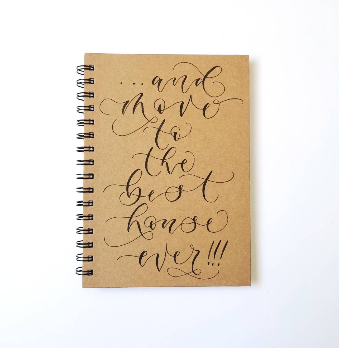 Personalised Notebook With Hand-lettered Calligraphy A5 | Etsy