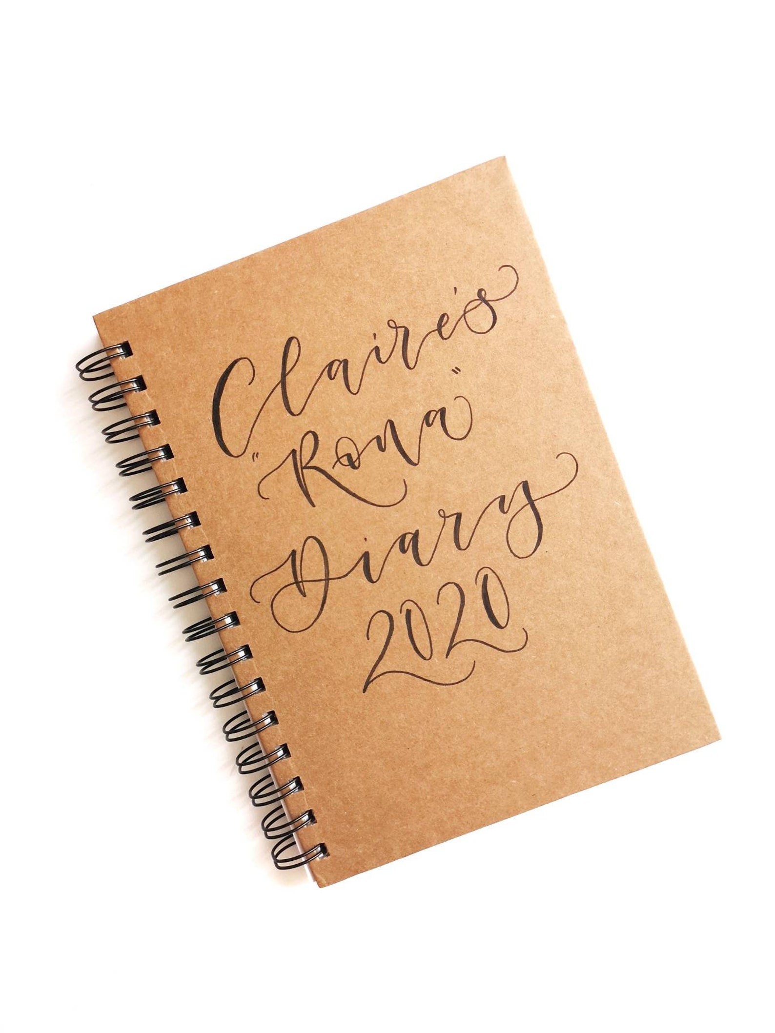 Personalised Notebook With Hand-lettered Calligraphy A5 | Etsy