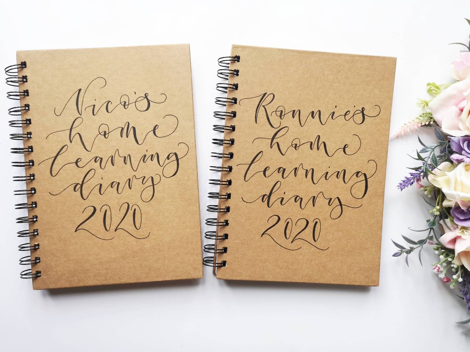 Personalised Notebook With Hand-lettered Calligraphy A5 | Etsy