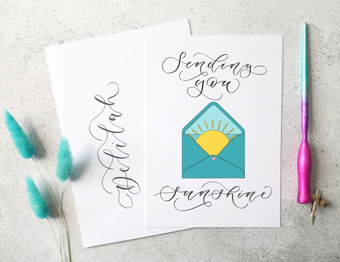 Sending You Sunshine Card | Etsy UK