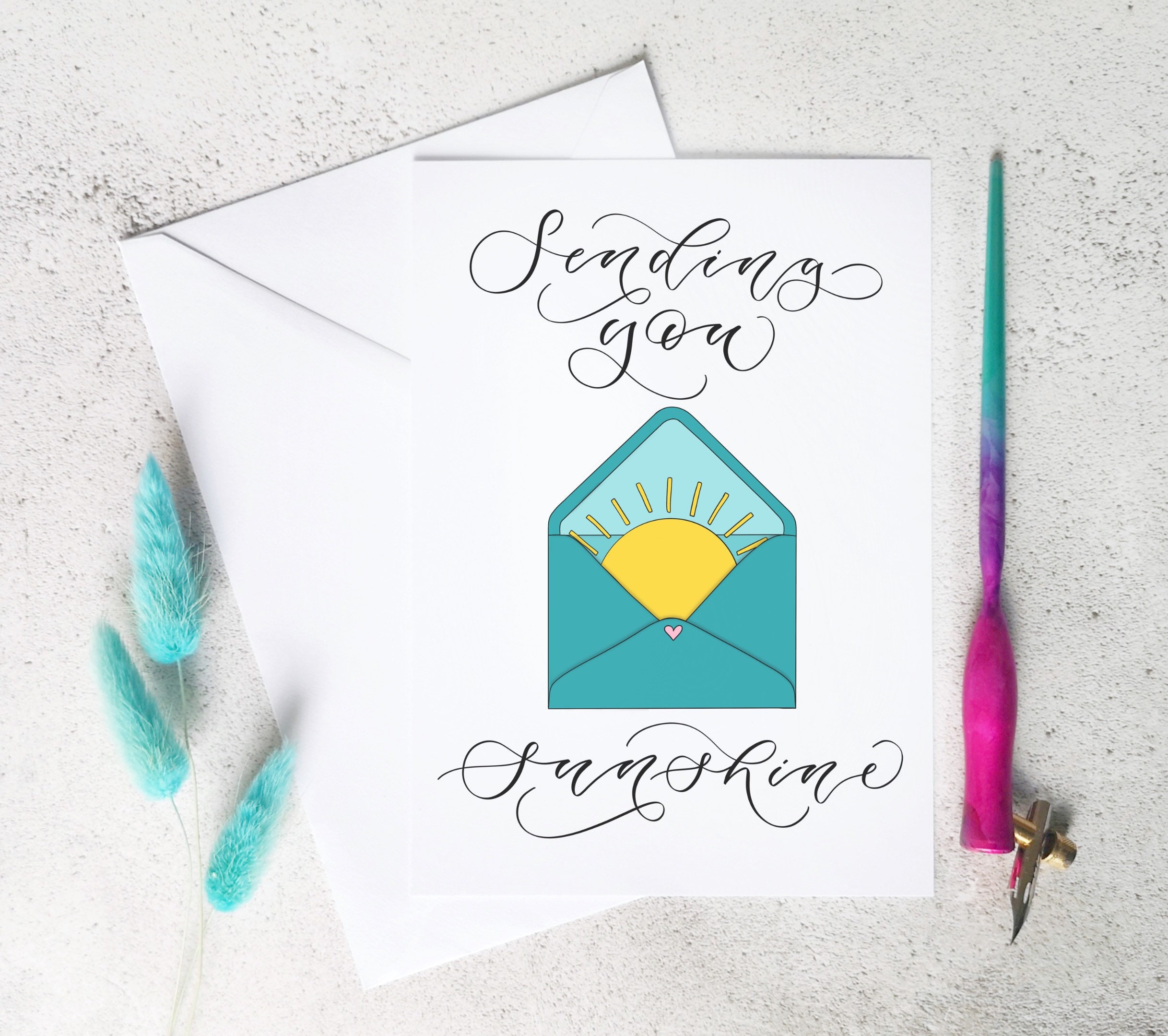 Sending You Sunshine Card | Etsy UK