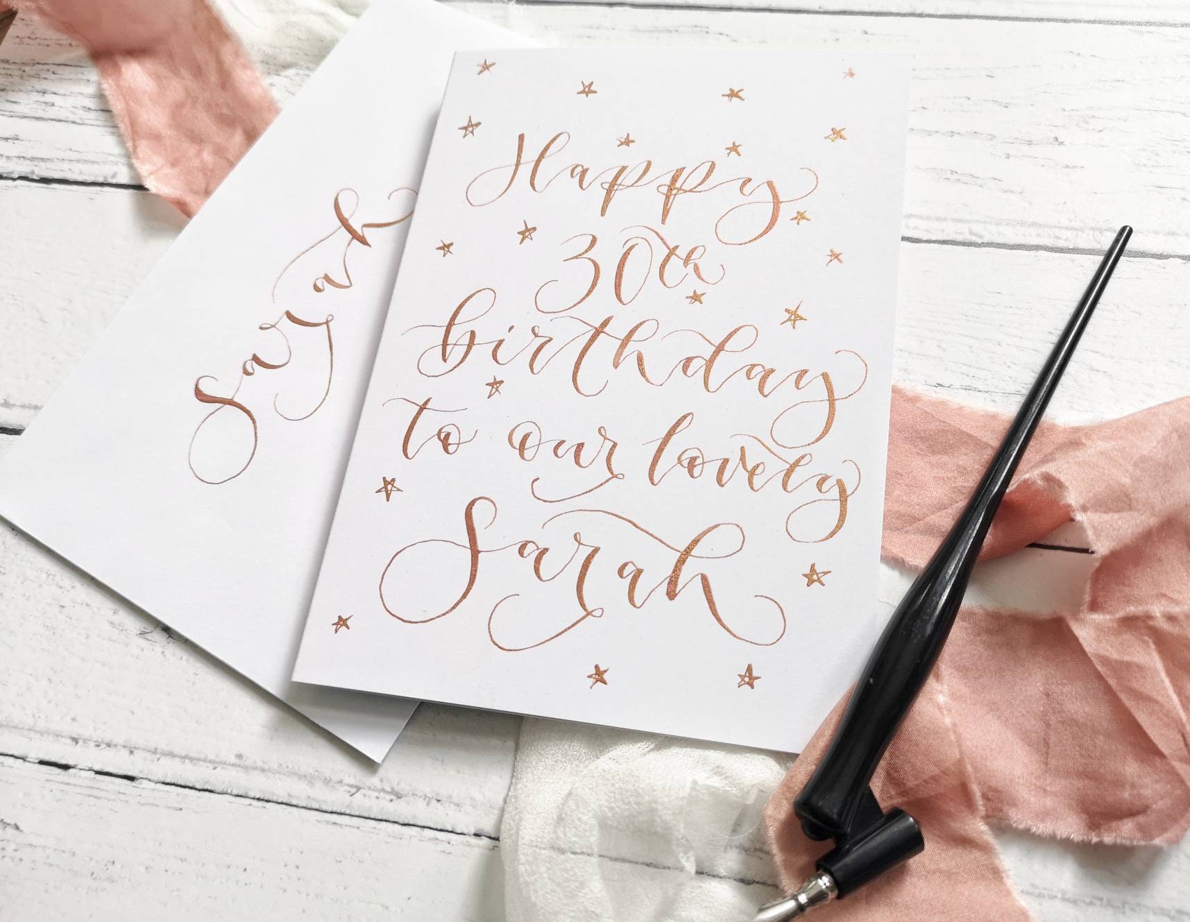 Create Your Own Card - Your Words in Hand-lettered Calligraphy - Eco ...