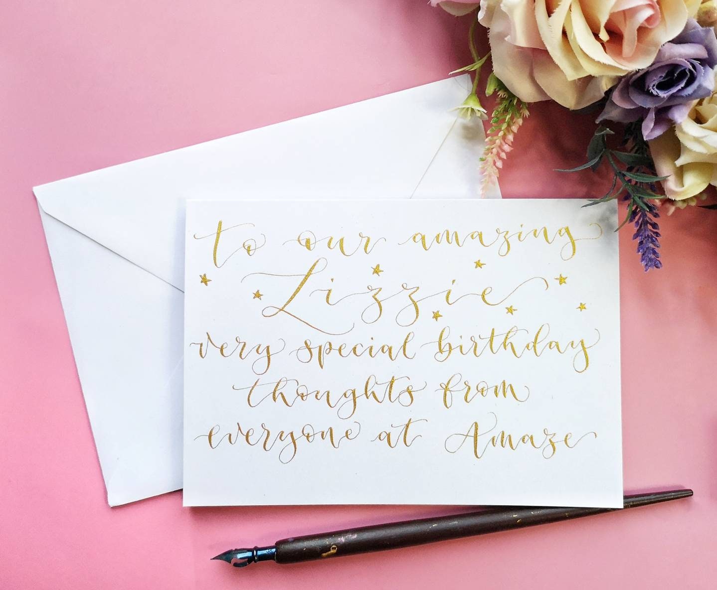 Create Your Own Card - Your Words in Hand-lettered Calligraphy - Eco ...