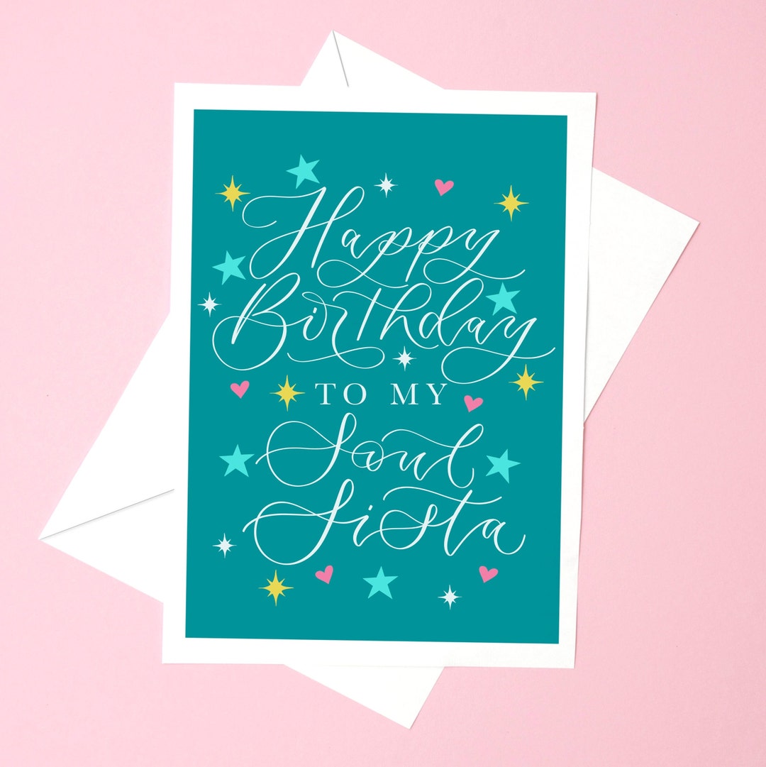 Soul Sista Birthday Card - Etsy