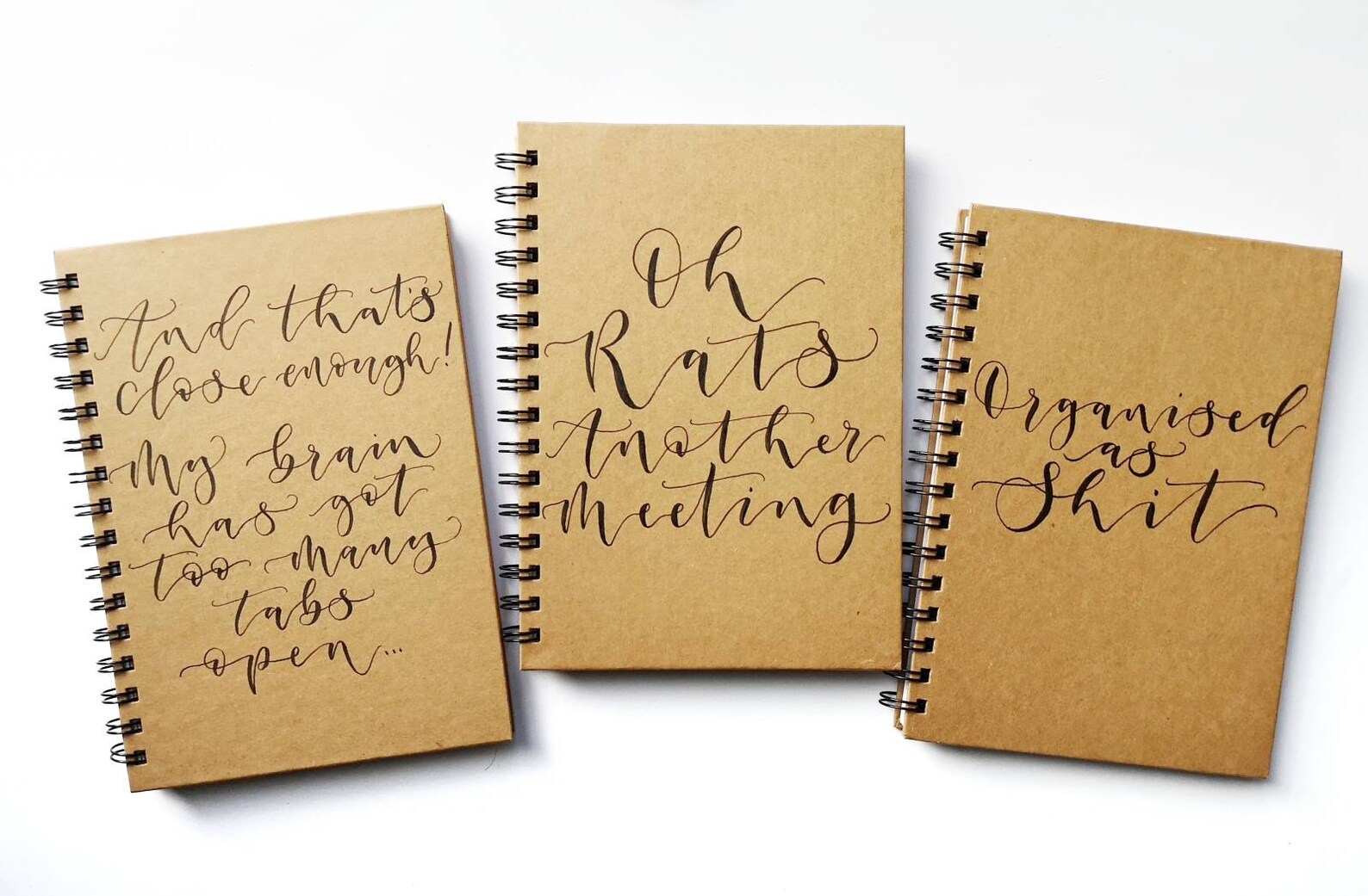 Personalised Notebook With Hand-lettered Calligraphy A5 | Etsy