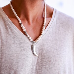 Mens Necklace Tooth Pendant / Mens Jewelry Boho Necklace for Men / Gift ...