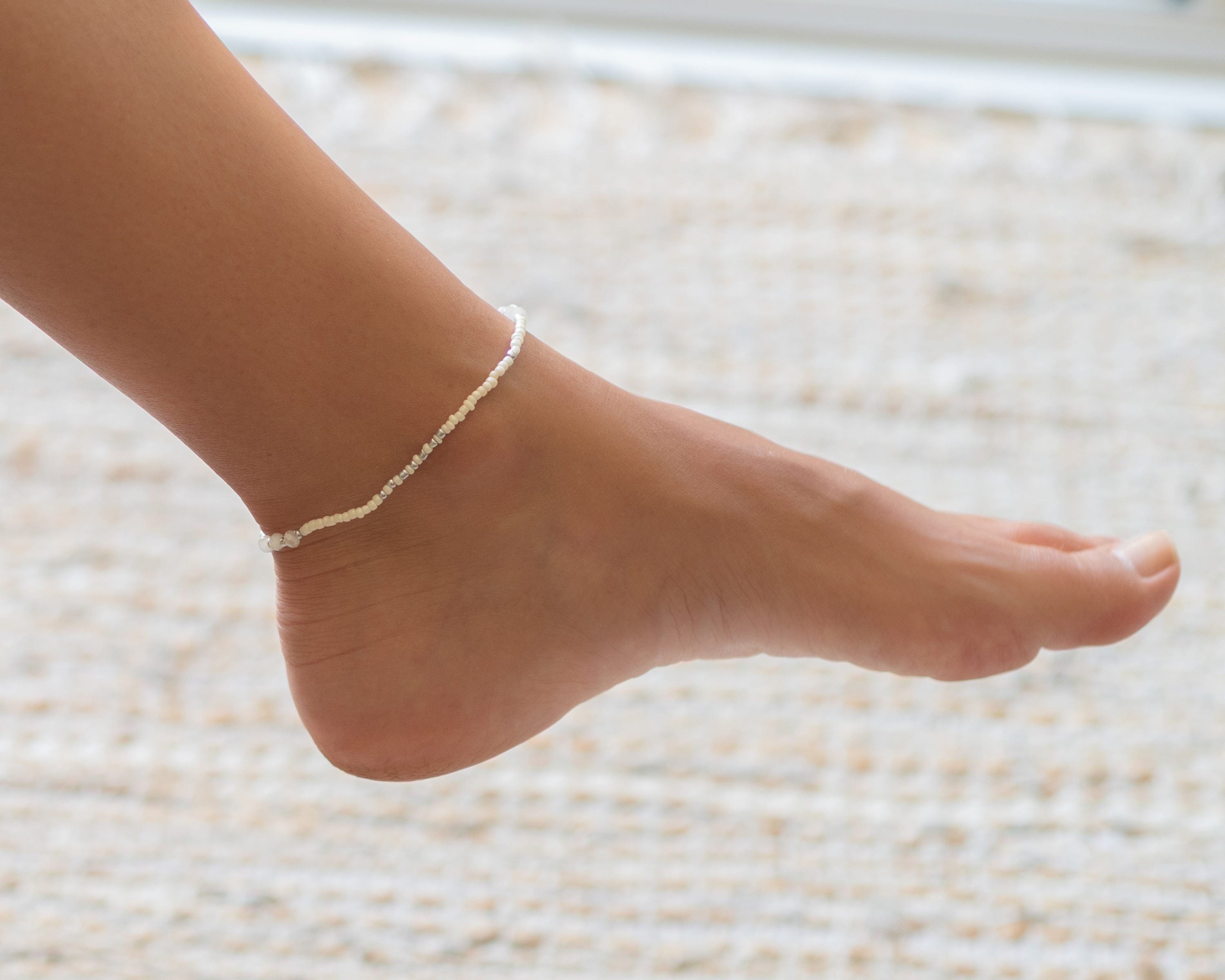 Stretch Anklet for Girls // Girls Anklet // Hippie Ankle - Etsy