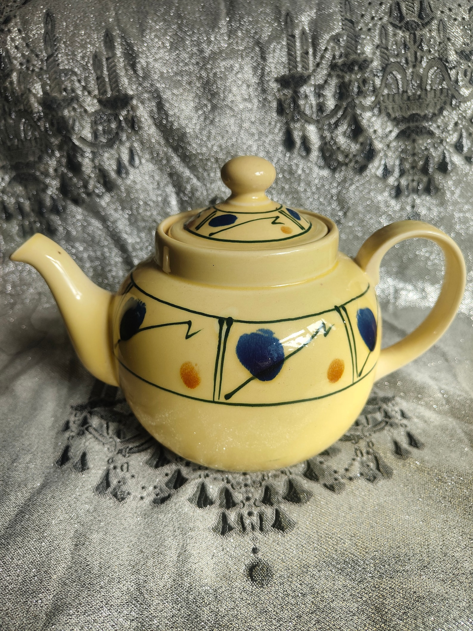Poole Pottery Omega Pattern Teapot - Etsy