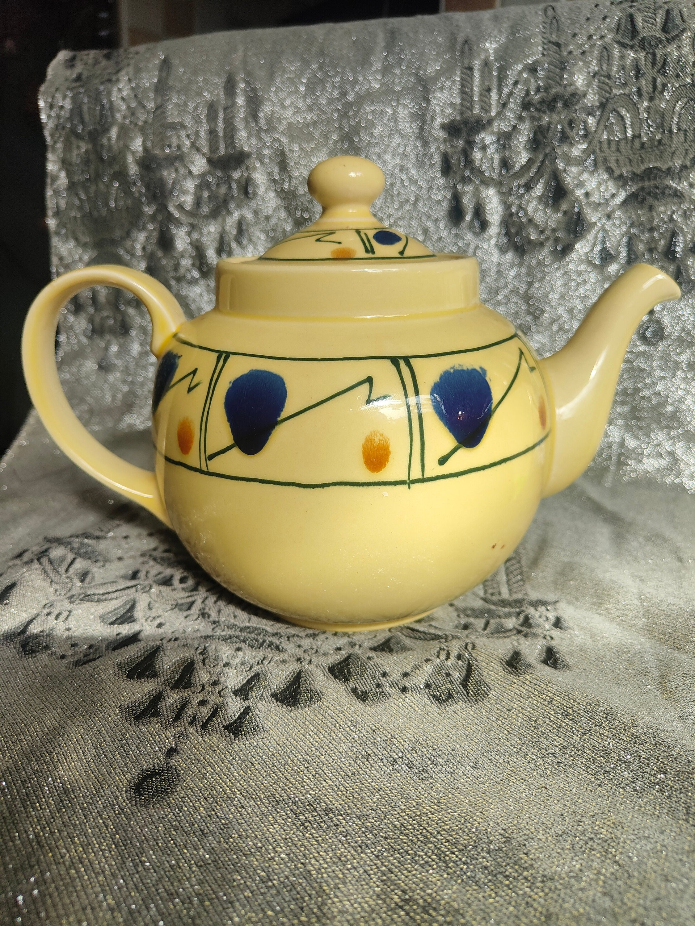 Poole Pottery Omega Pattern Teapot - Etsy