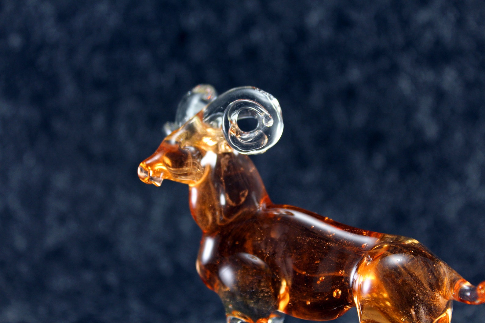 Ram figurine Glass figurine Art glass | Etsy