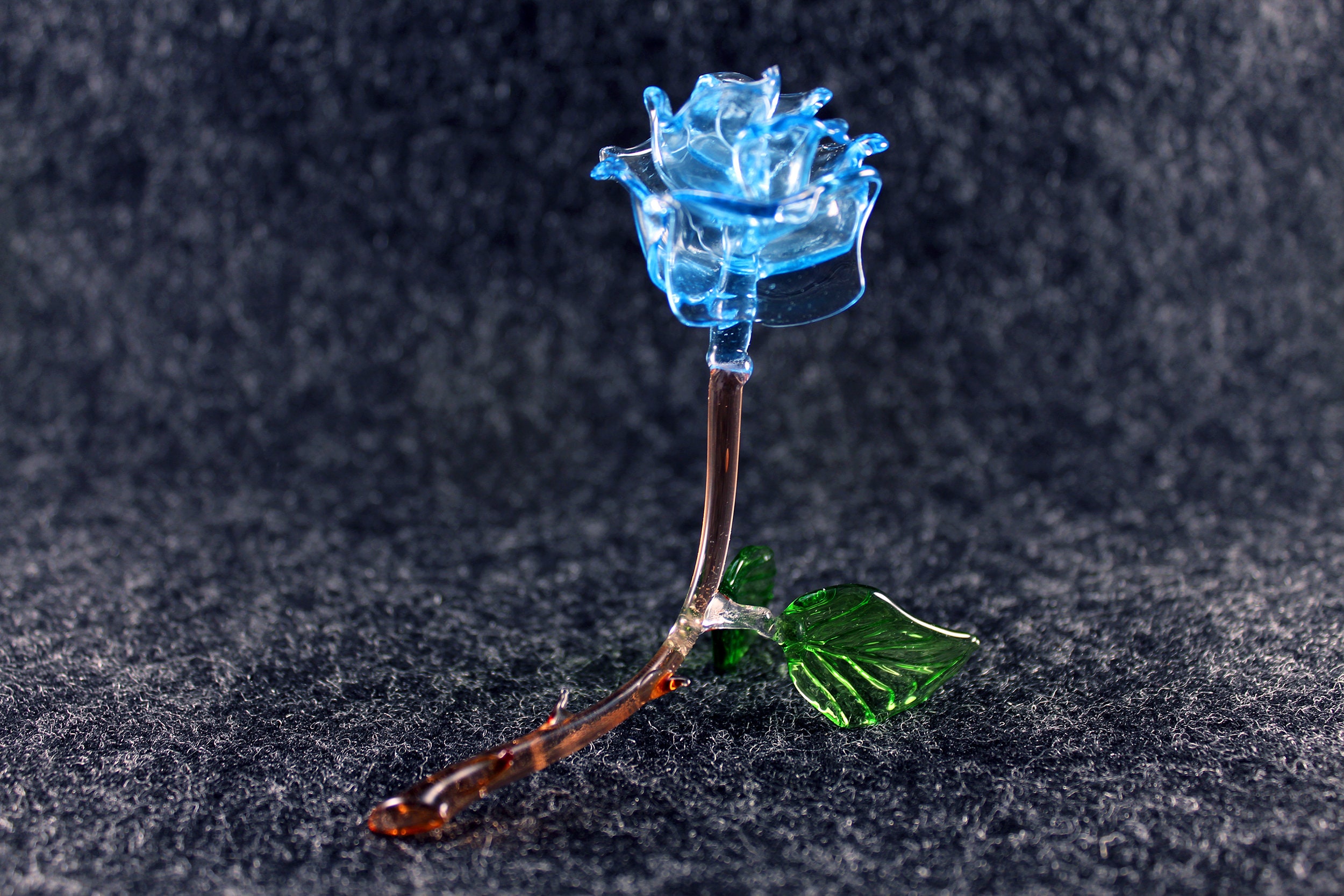 GLASS ROSE Glass flower Glass art White rose Flower gift | Etsy