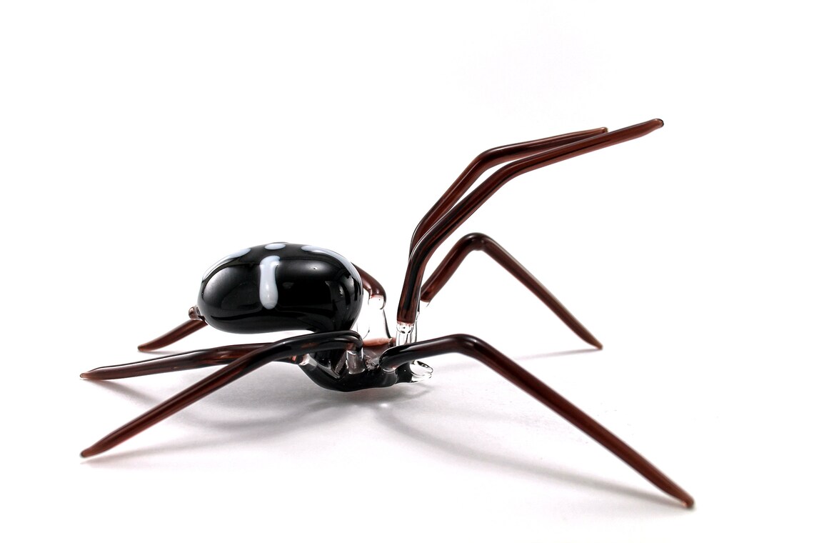 Glass spider art glass home decor glass spider fused glass | Etsy