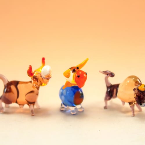Miniature Glass Figurines Miniscule Glass Animals Murano | Etsy