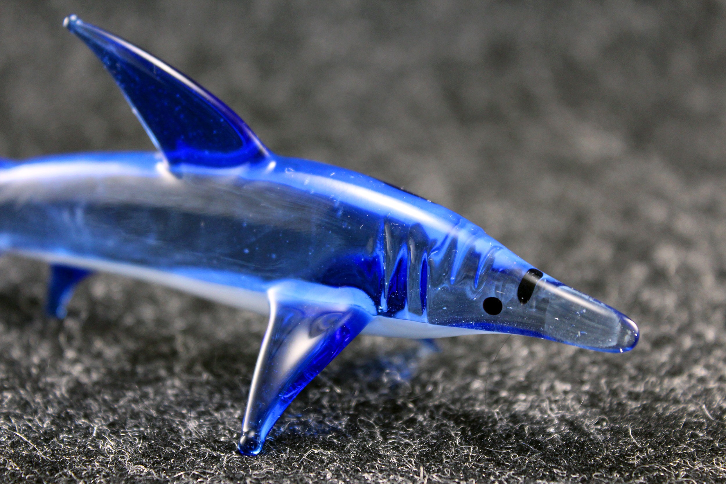 Glass Shark Figurine Shark Sculpture Shark Figure Glass | Etsy