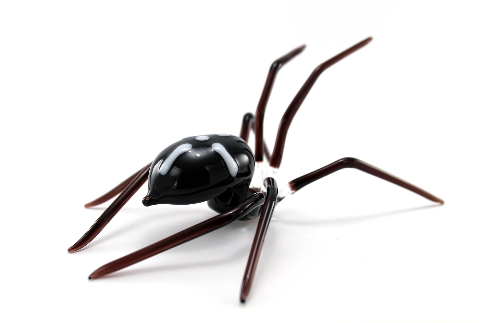 Glass Spider Art Glass Home Decor Glass Spider Fused Glass | Etsy