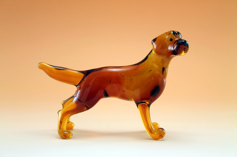 Color Glass Labrador Figurine.Dog Figurine Glass.Figure miniature.glass ...
