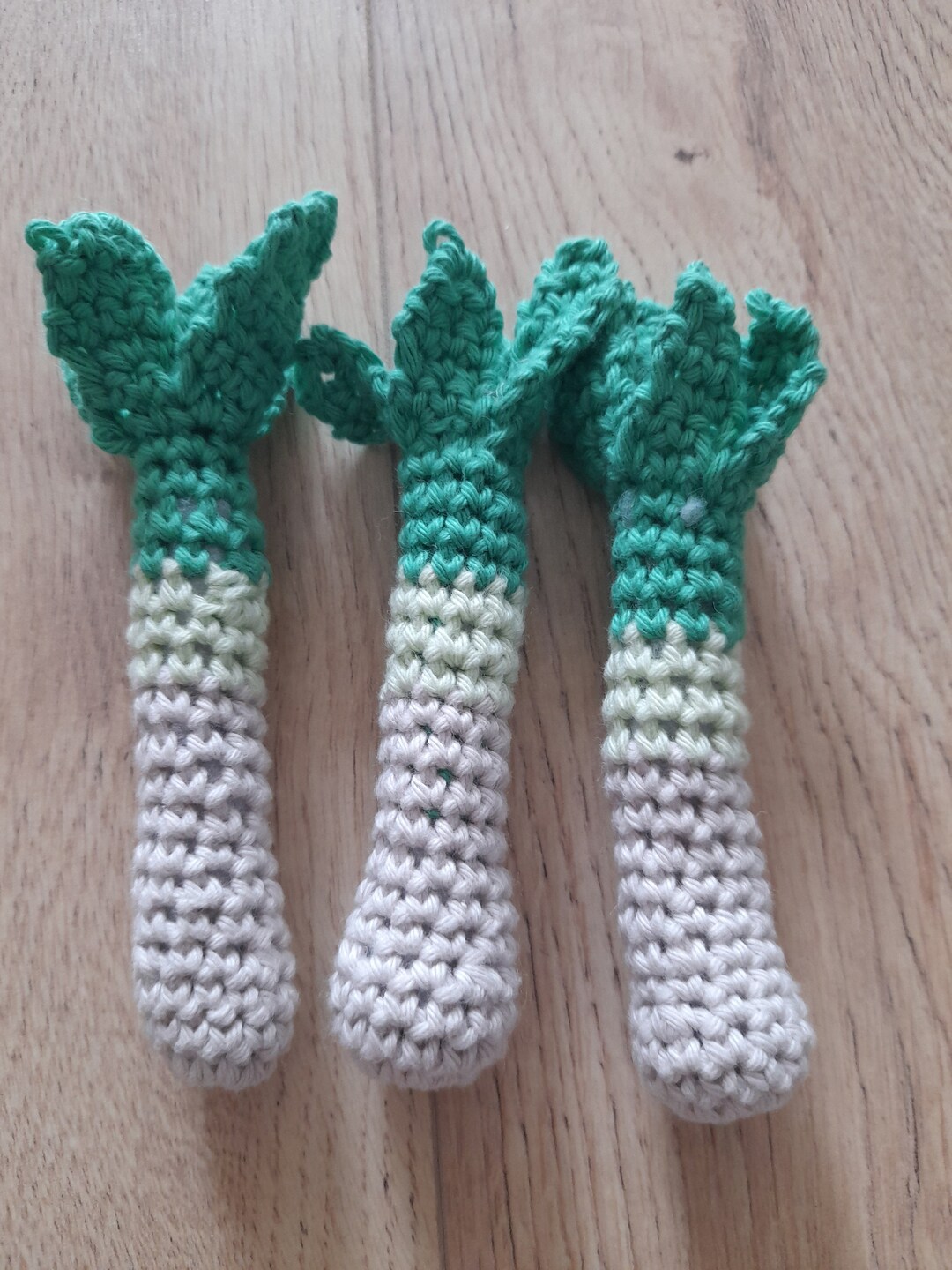 Crochet Leek, Crochet Leek, Crochet Dinette, Crochet Vegetables ...