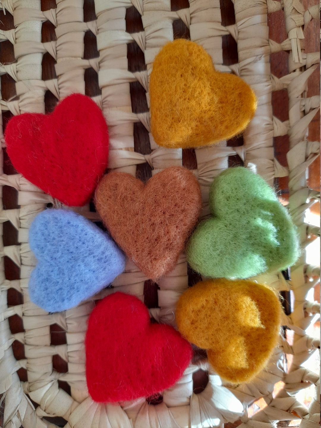 Pretty Heart in Carded Wool, Felt Accessories, Felt Wool, Photo ...