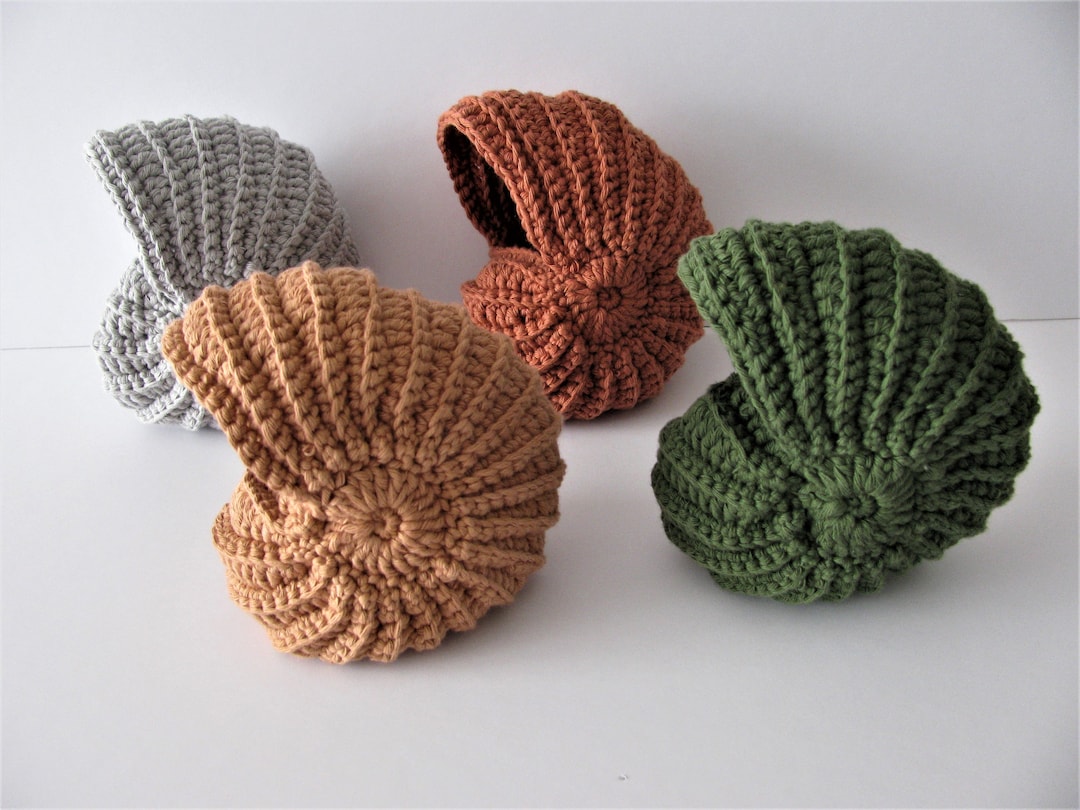 Jolie coquillage au crochet nautile crochet shellcrochet - Etsy 日本