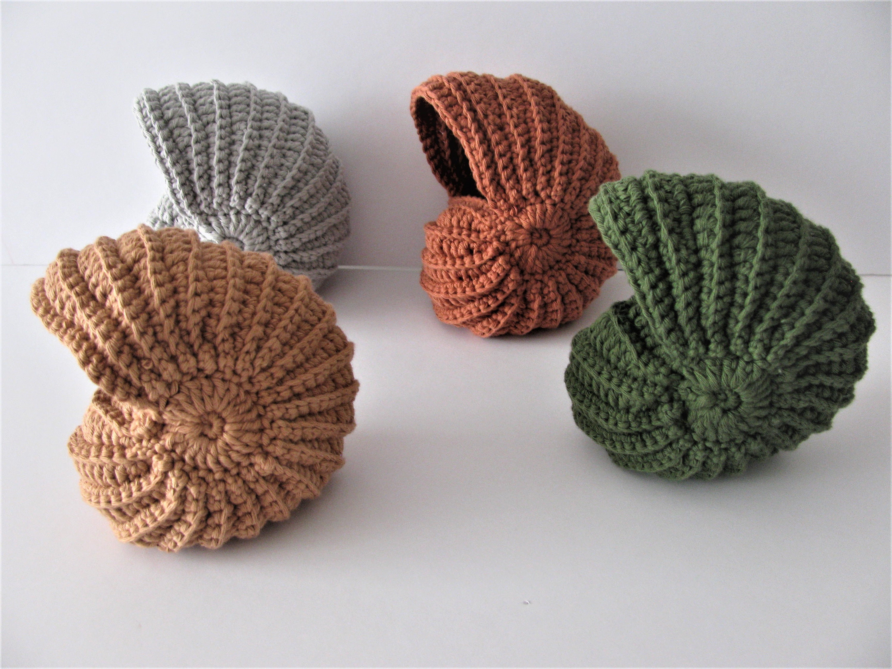 Jolie coquillage au crochet nautile crochet shellcrochet - Etsy 日本