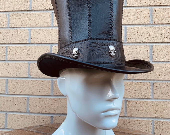 Leather Voodoo Top Hat (made to Order) - Etsy