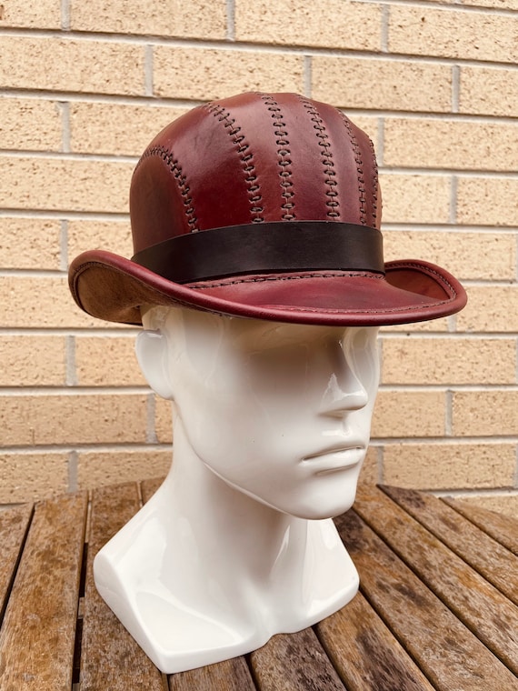 Handmade Leather Bowler Hat